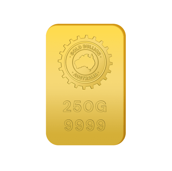 Buy GBA 250g Gold Cast 9999 - Gold Bullion Australia
